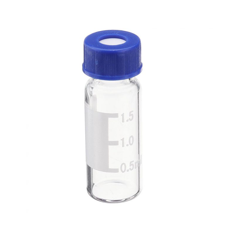 [CHROMINEX] CRX2210-1001 Set of 2ml screw clear vial, graduated, write on spot, wide opening ...