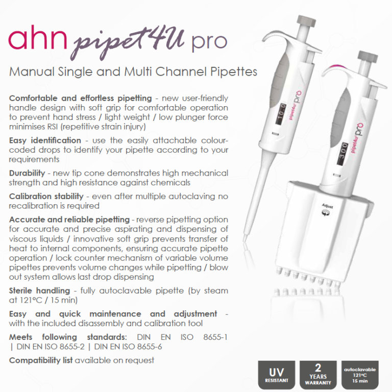[AHN] pipet4u® Single Channel Pipette (Fixed) – IT TECH